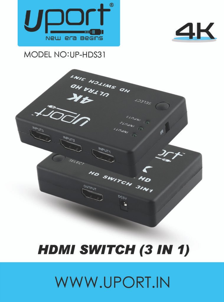 hdmi switch 3 in 1 out - Uport